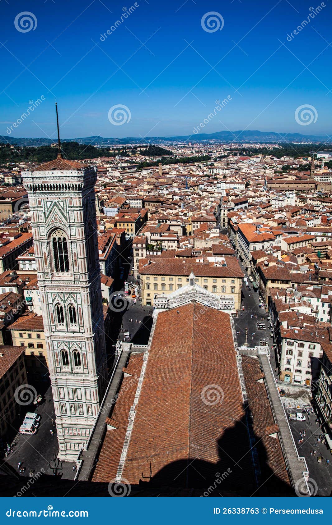 Florence panoramic view stock image. Image of tourist - 26338763