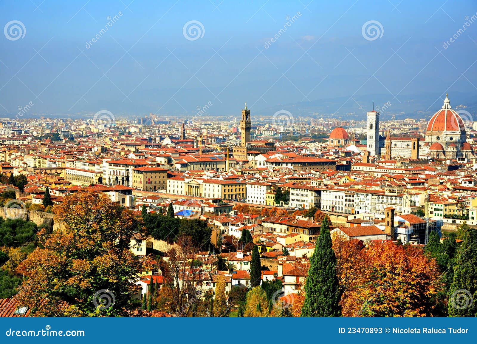 Florence Panoramic View, Italy Stock Image - Image of city, boat: 23470893