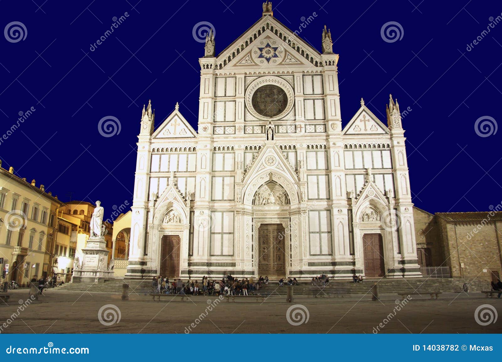 Florence, Santa Croce Basilica Stock Photo - Image of santa, italian ...