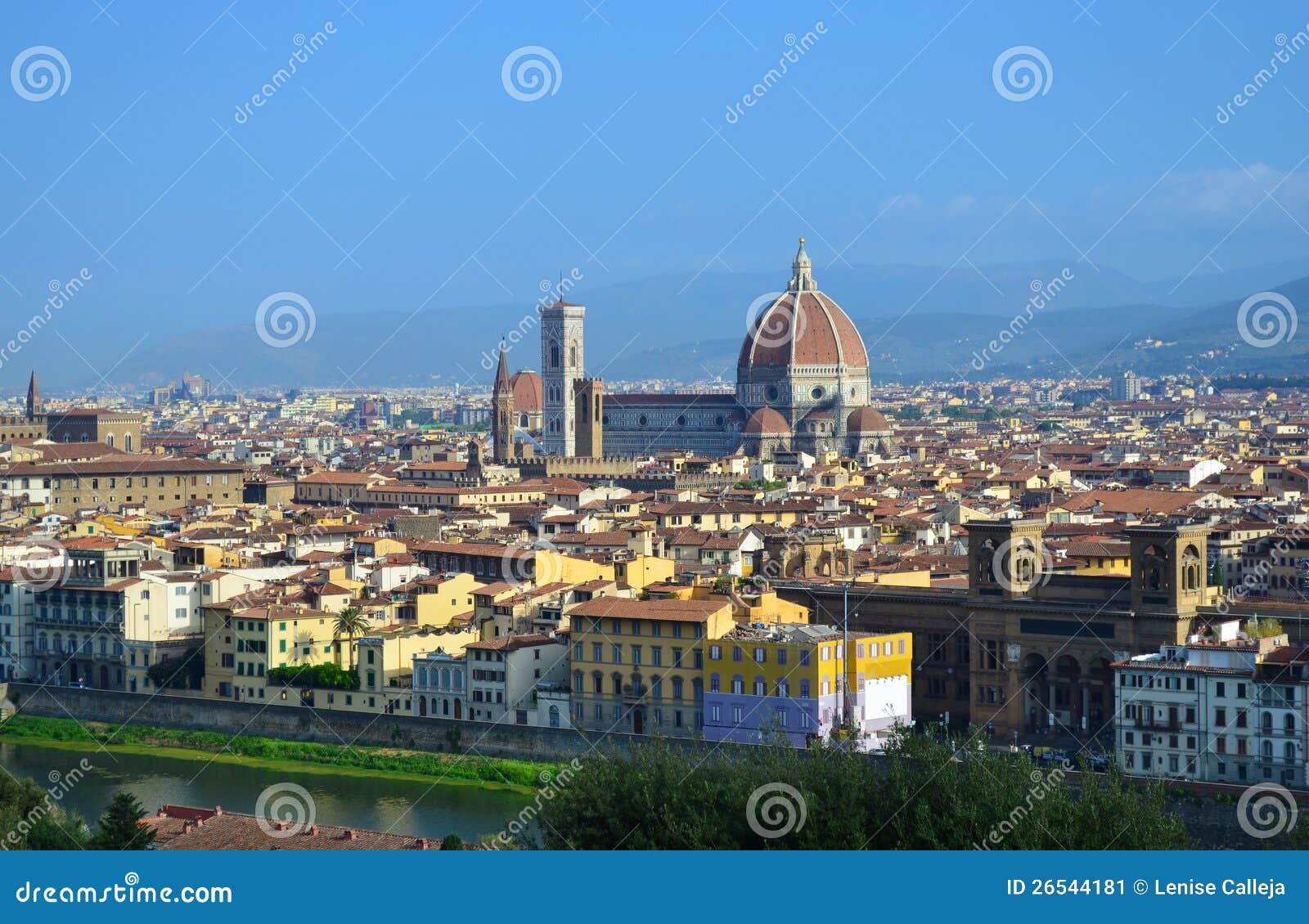 Florence Skyline - Italy stock image. Image of campanile - 26544181