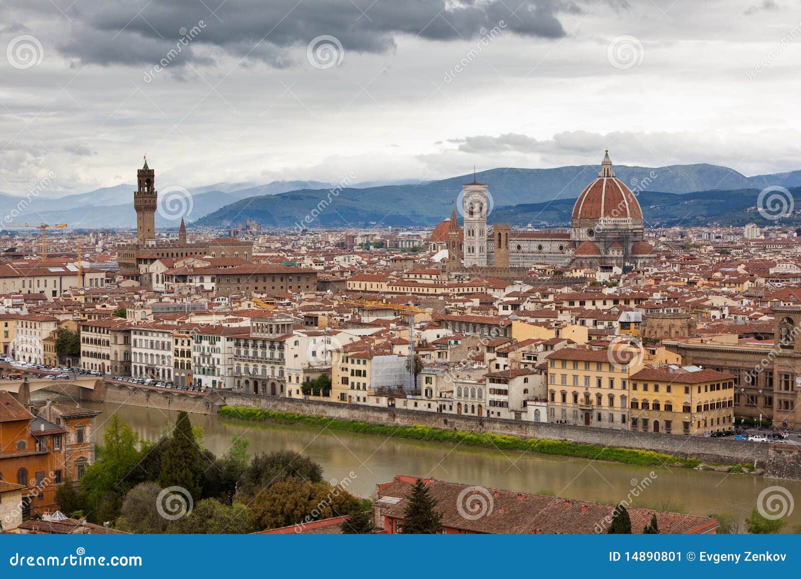 Florence in spring stock image. Image of bell, architecture - 14890801
