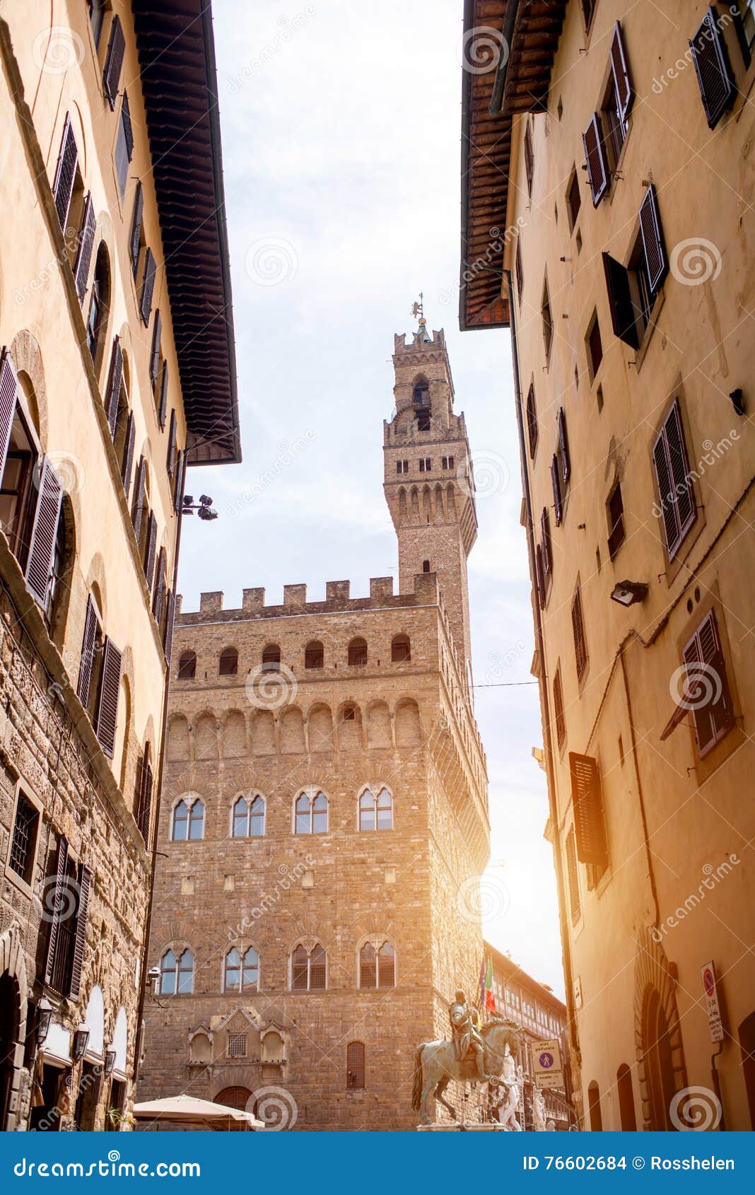 Florence street view stock photo. Image of vecchio, landscape - 76602684