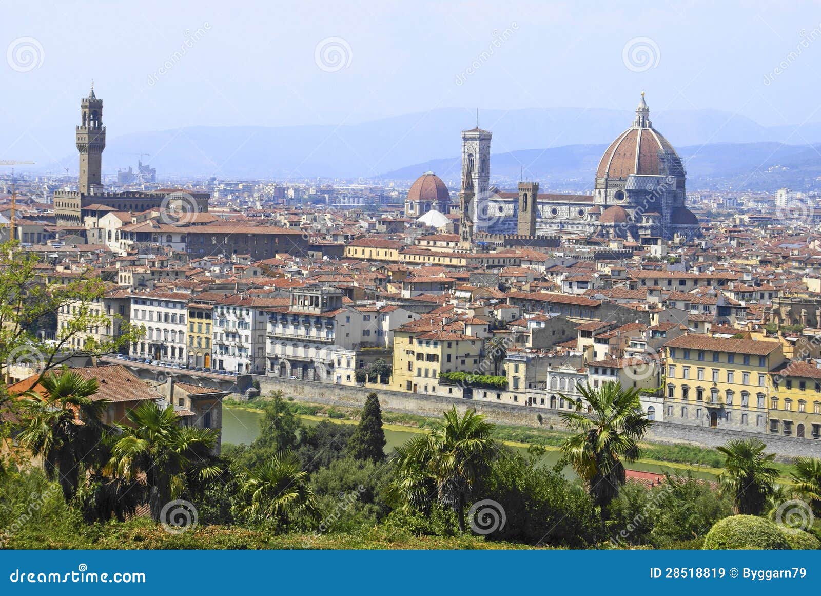 Florence view stock image. Image of river, landmark, high - 28518819