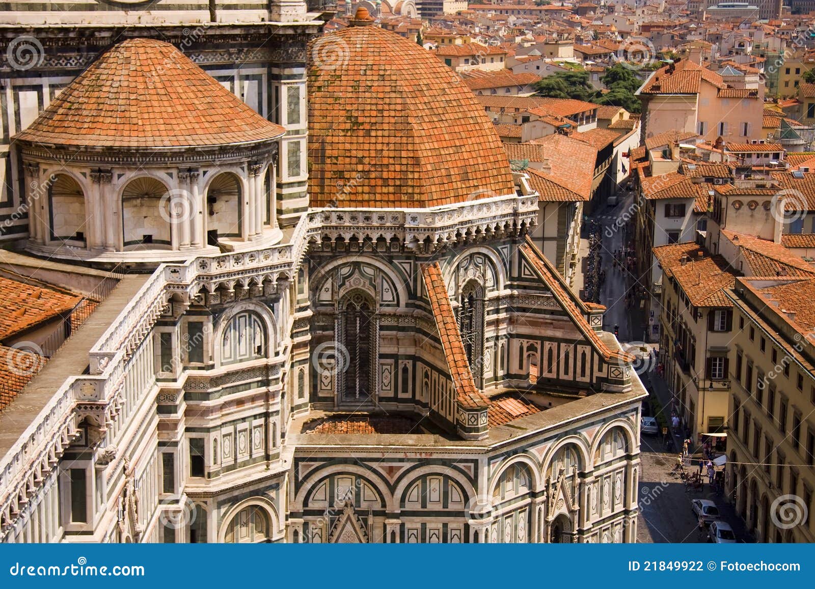 Florence View from Cathedral Tower in Italy Stock Photo - Image of ...
