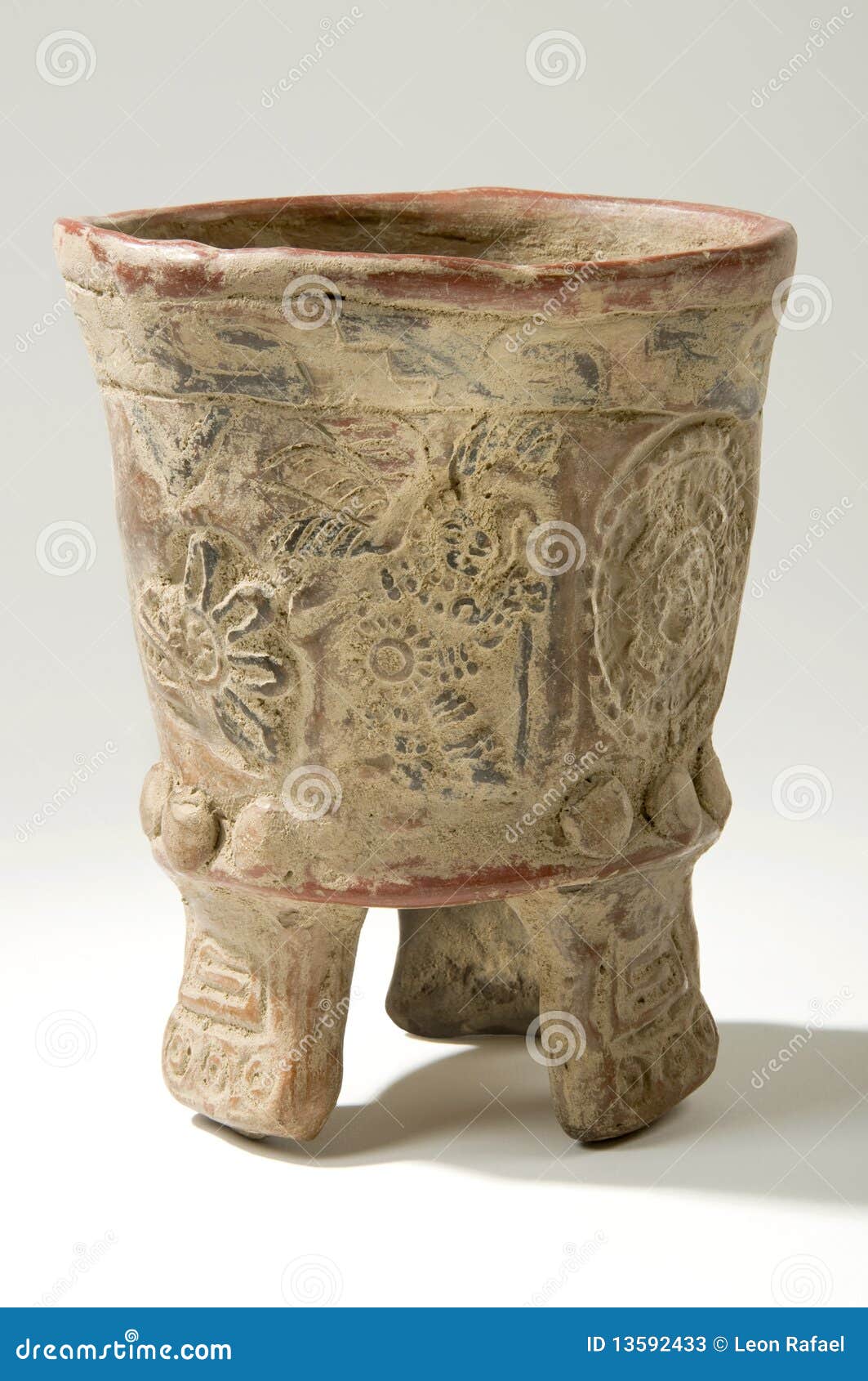 Florero Azteca De La Arcilla Imagen de archivo - Imagen de reliquia ...
