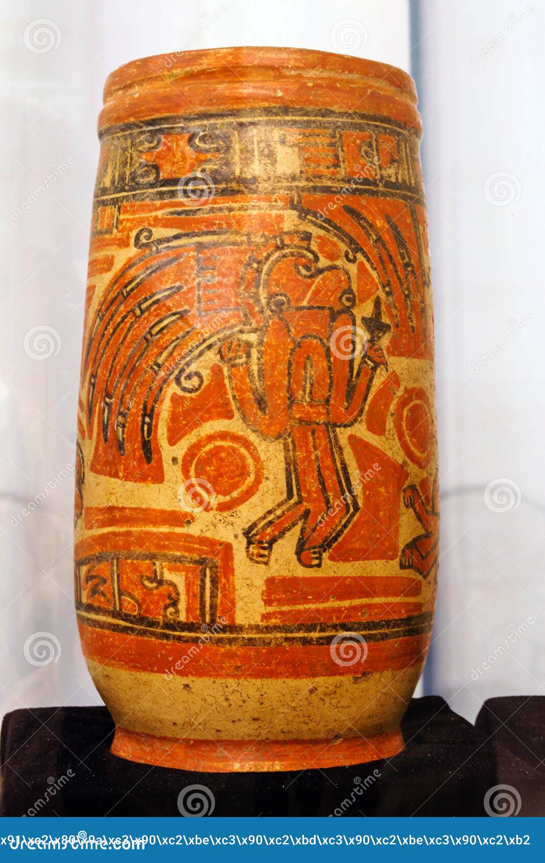 Florero De Cerámica Maya Antiguo Foto de archivo editorial - Imagen de ...