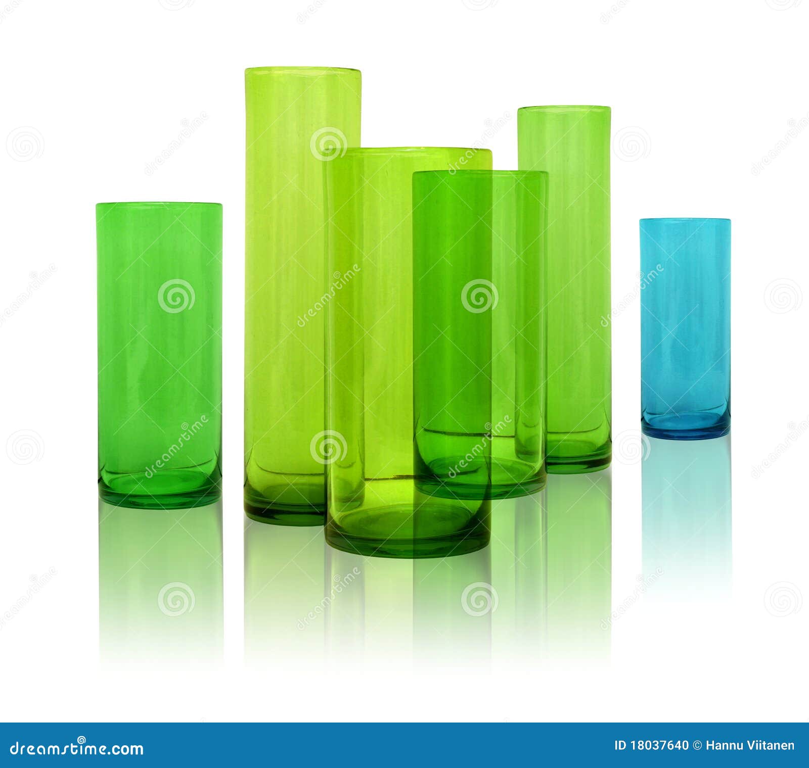 Floreros De Cristal Modernos Foto de archivo - Imagen de casero, verde ...