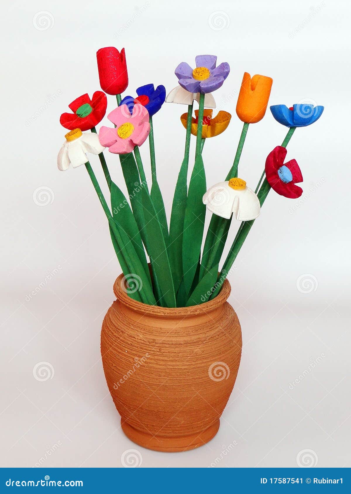 Flores de madera. imagen de archivo. Imagen de arcilla - 17587541