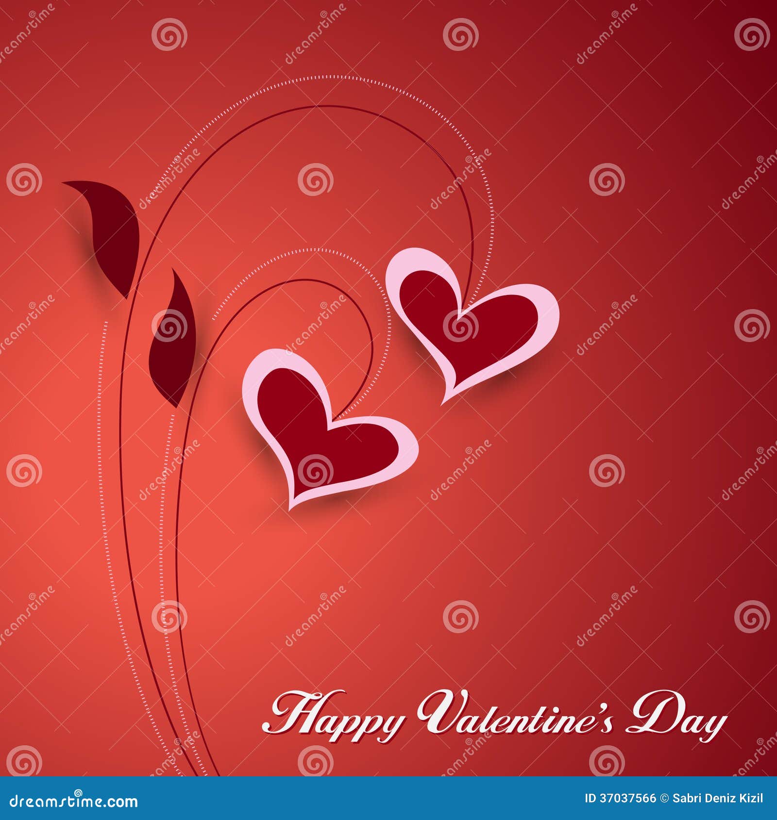 Flores del corazón ilustración del vector. Ilustración de contorno ...