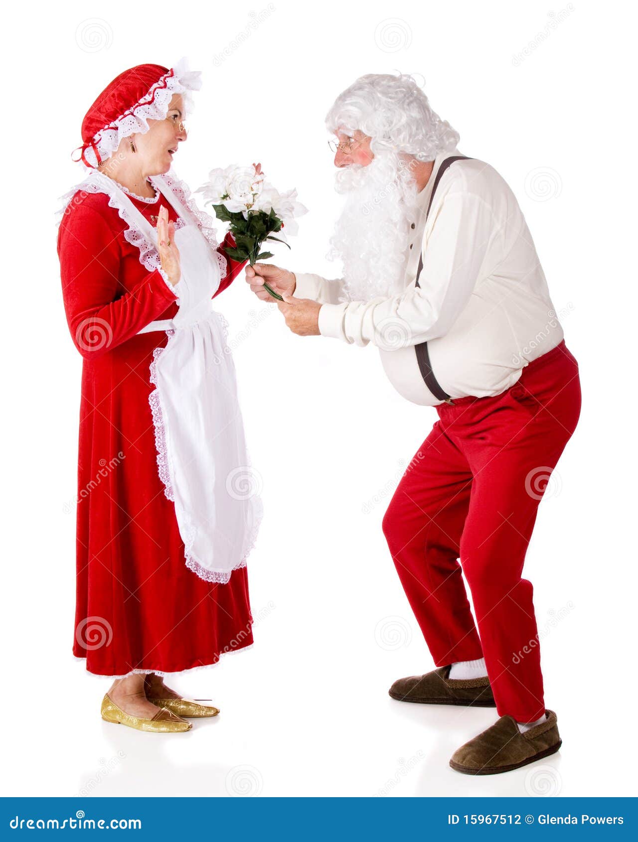 Flores para señora Claus foto de archivo. Imagen de mayor - 15967512