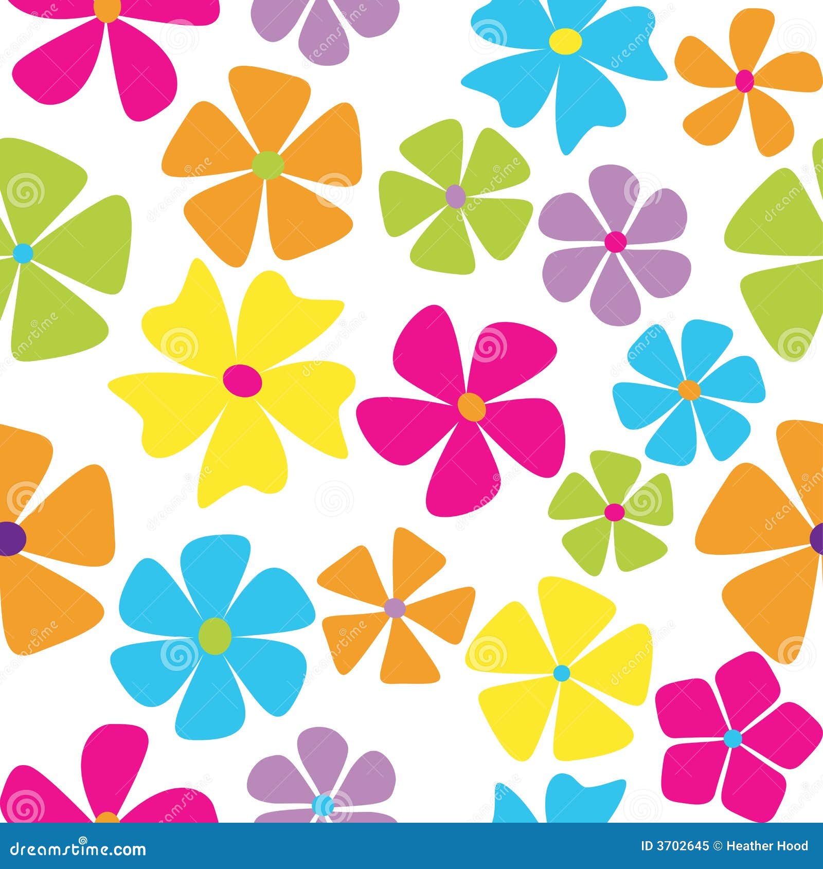 Flores retros ilustração do vetor. Ilustração de fundo - 3702645