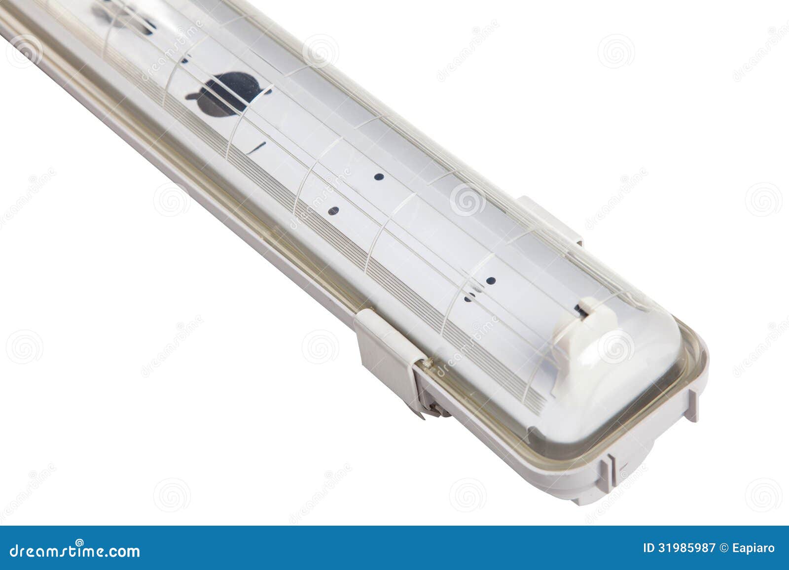 Florescent light case stock image. Image of fitting, tubular - 31985987