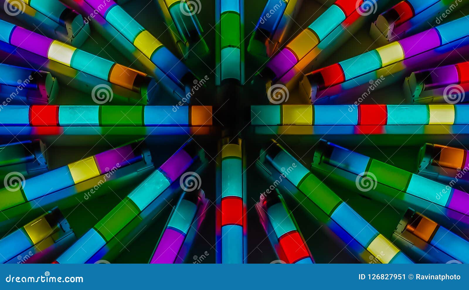 Florescent Multi-colored Artwork Stock Image - Image of green ...