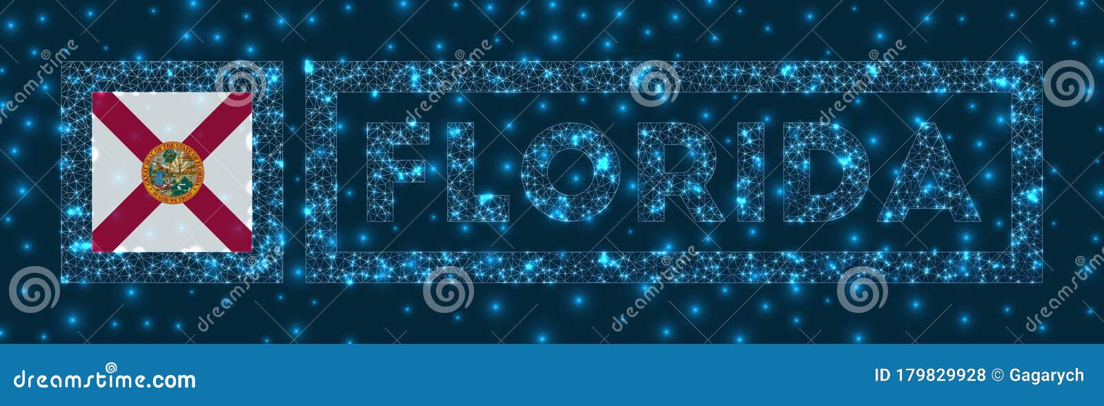 Florida badge. stock vector. Illustration of logo, language - 179829928