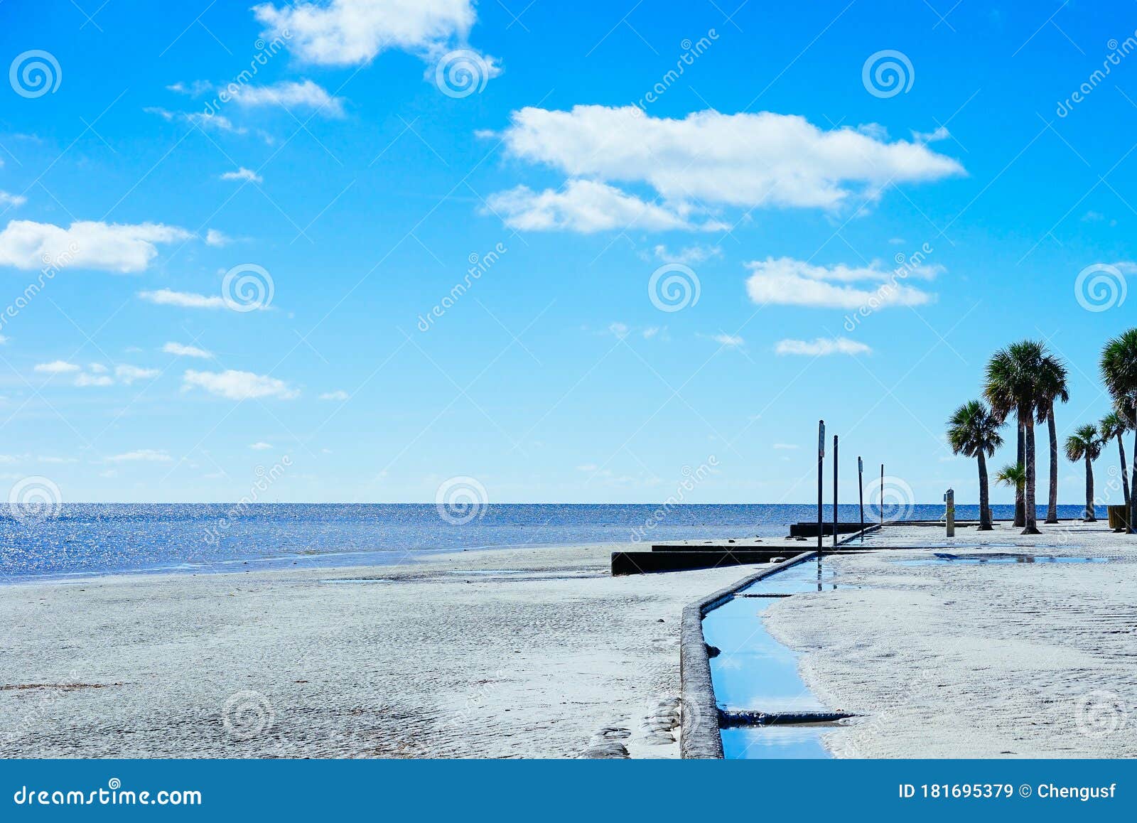 Florida beach stock image. Image of coastline, clean - 181695379