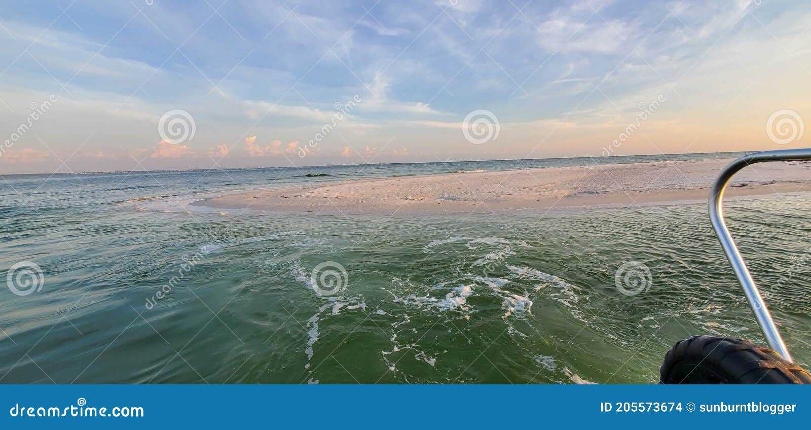 Florida Beach Island Views from a Boat Stock Photo - Image of wave ...