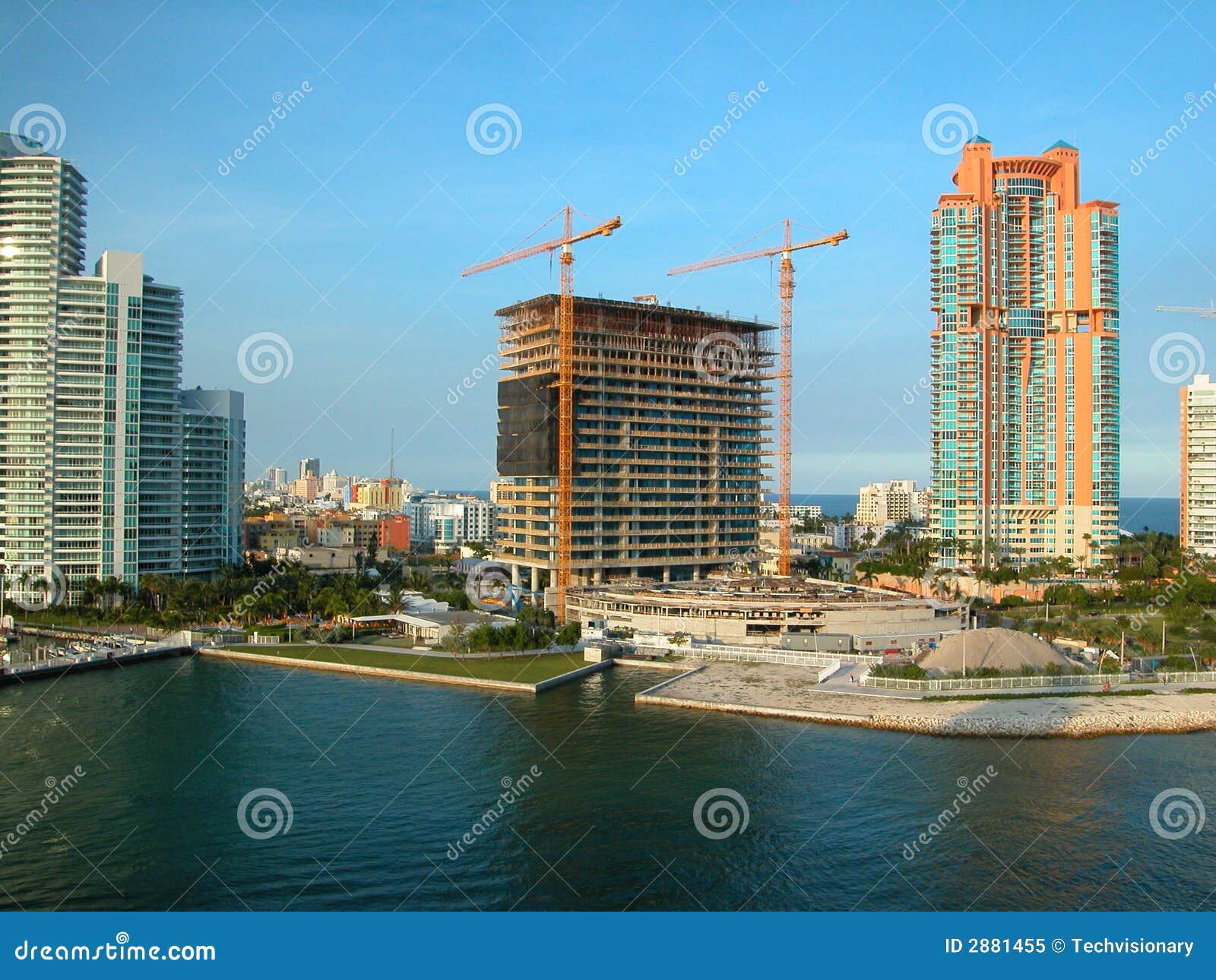 Florida Coast Construction Site Stock Image - Image of develop ...