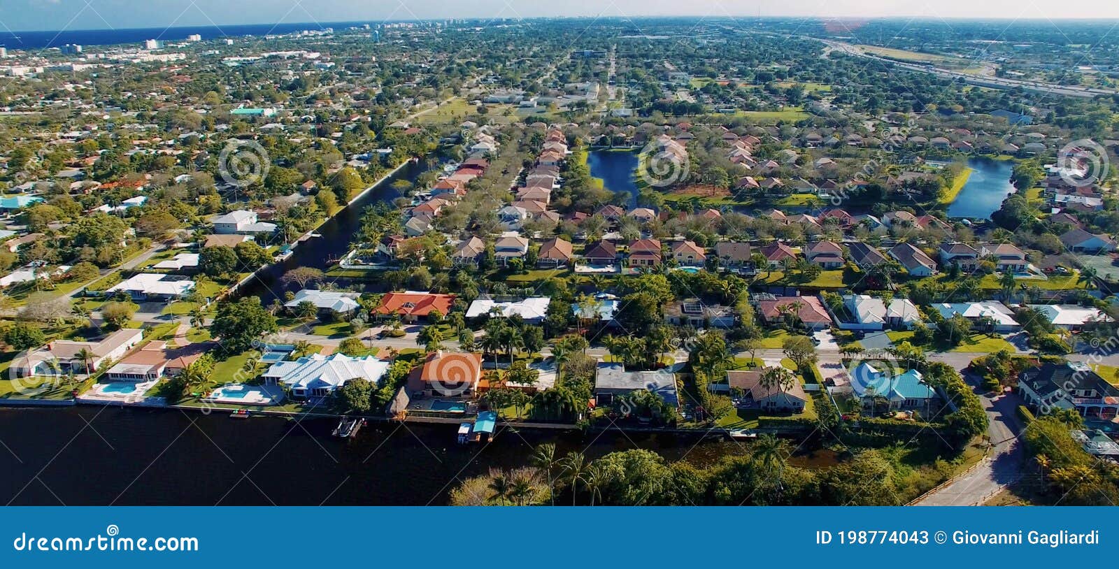 Florida Countryside View from Drone, Slow Motion Stock Image - Image of ...