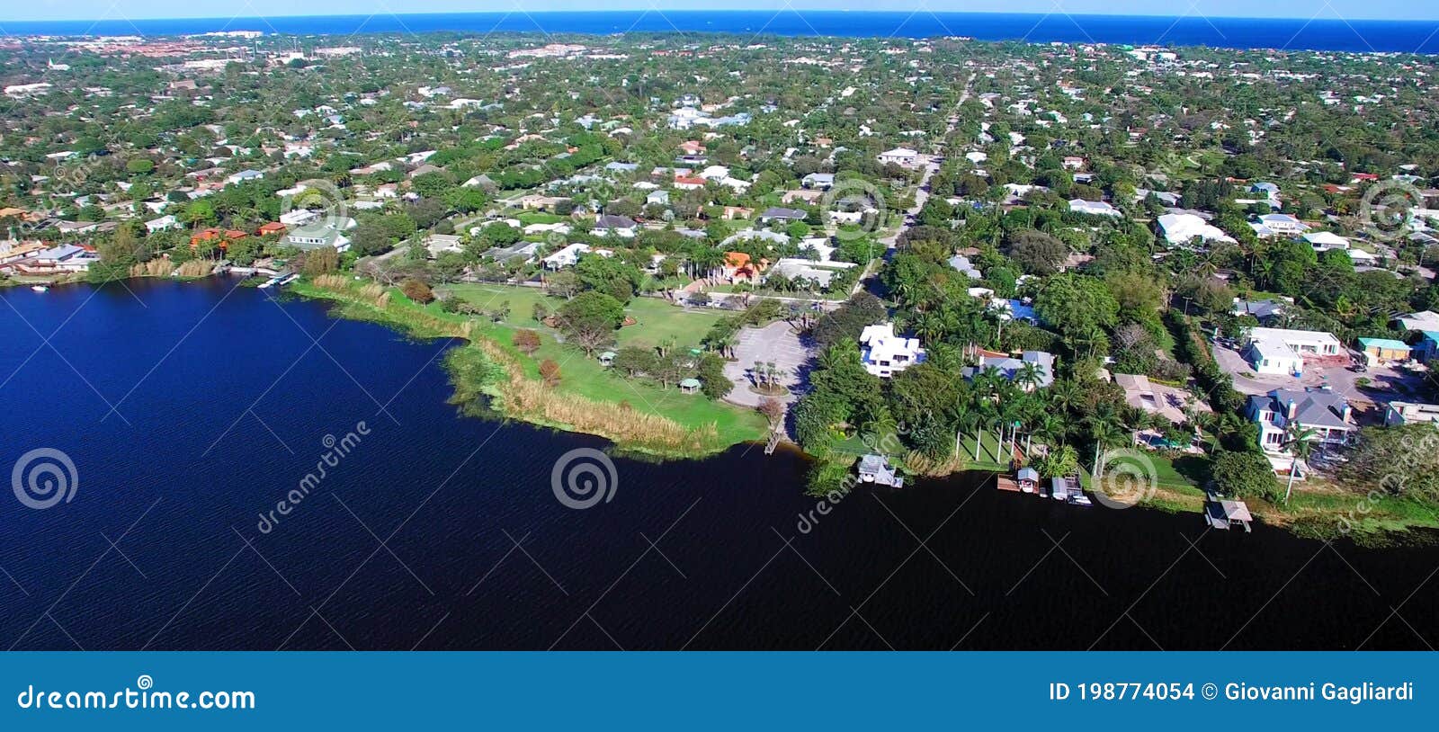 Florida Countryside View from Drone, Slow Motion Stock Photo - Image of ...