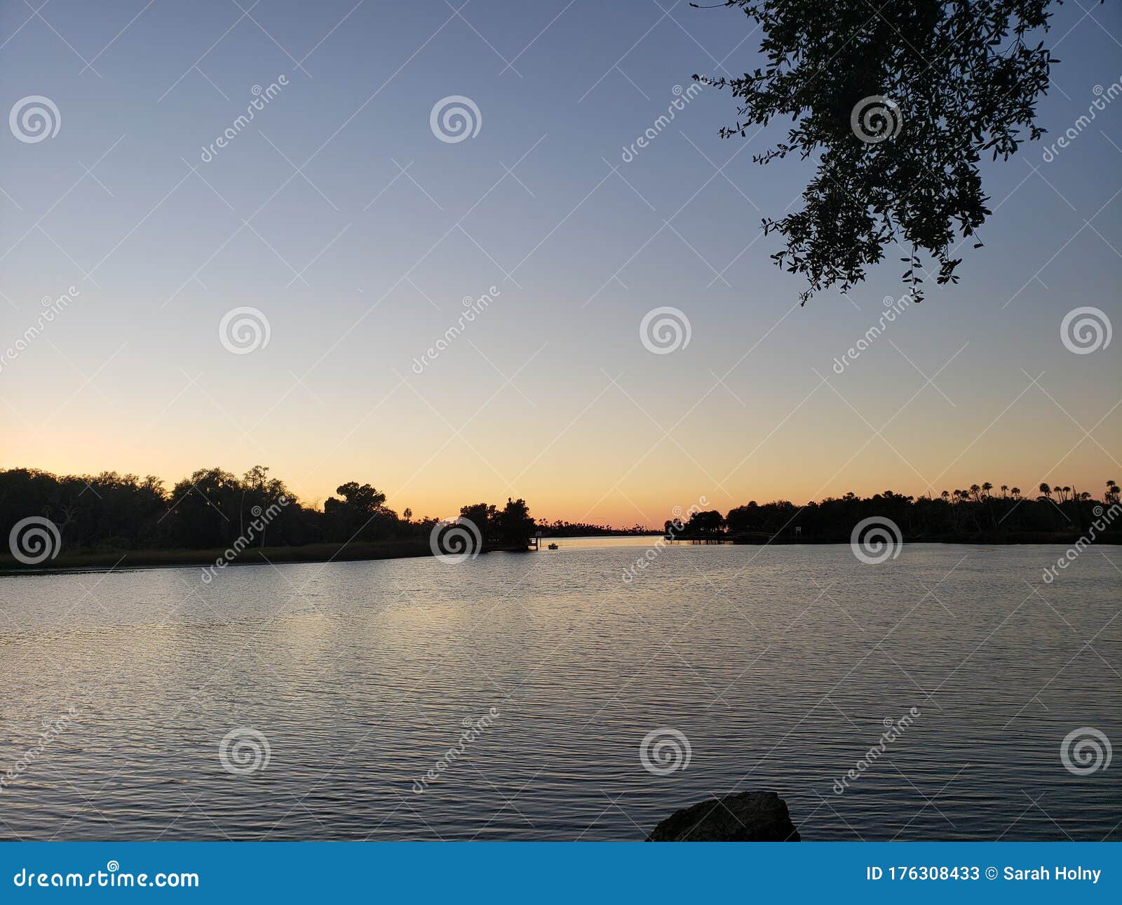 Florida Gulf Beach Marsh Wildlife Preserve Sunset Stock Image - Image ...
