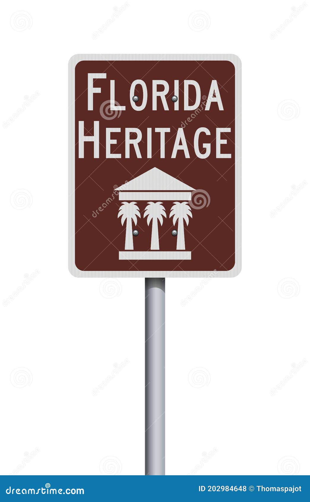 Florida Heritage Trail Road Sign Stock Vector - Illustration of ...
