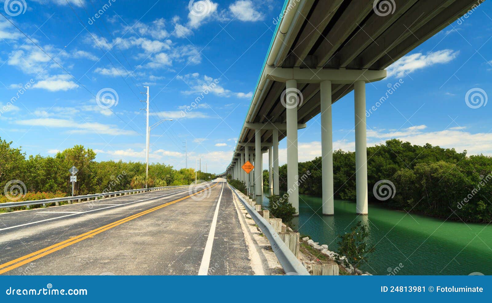 Florida Imposta La Strada Principale Immagine Stock - Immagine di ...