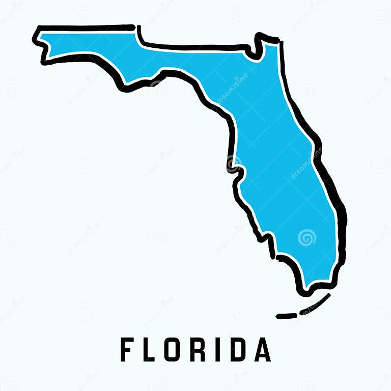Florida-Karten-Entwurf vektor abbildung. Illustration von konzept ...