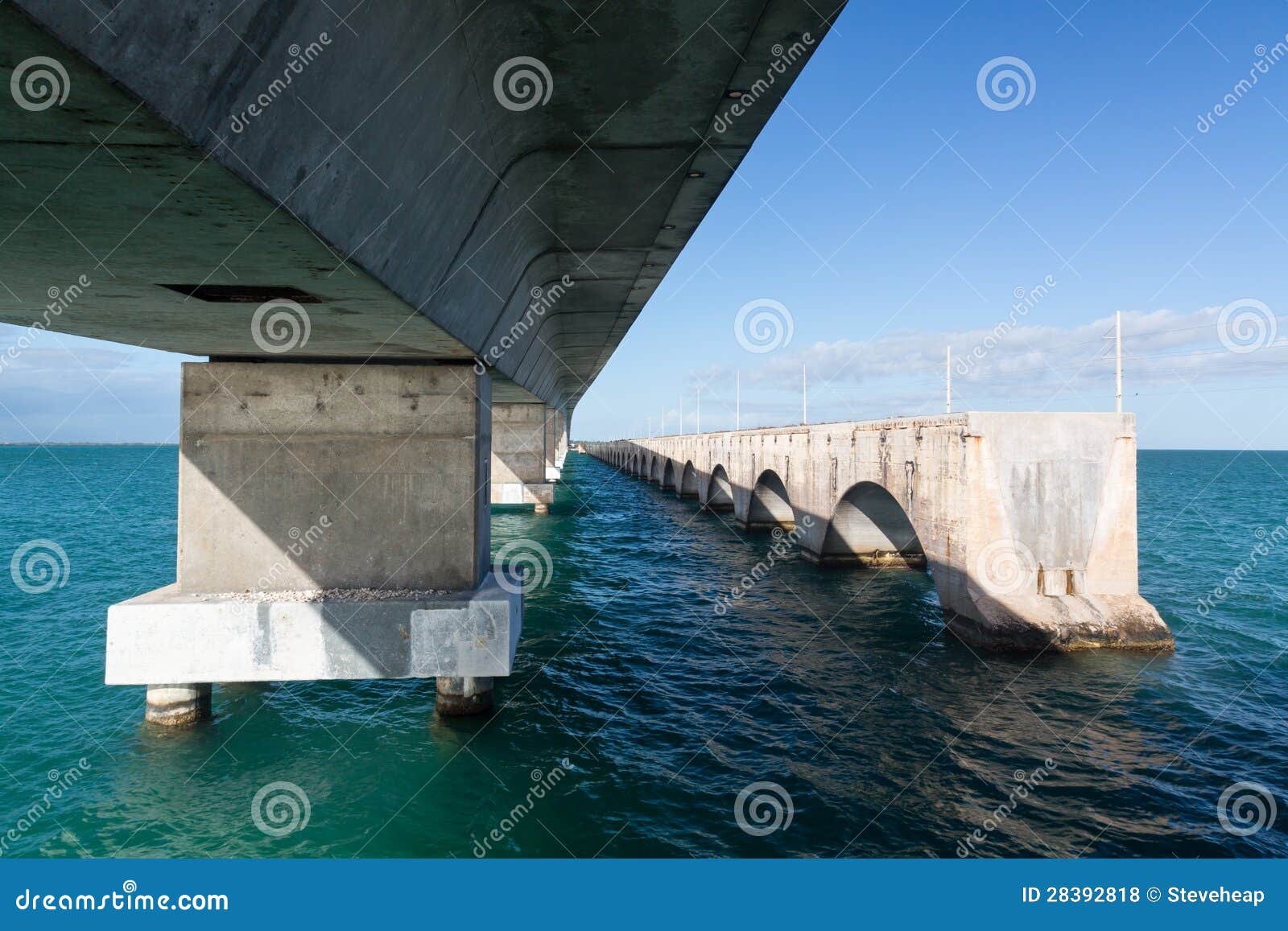 Florida Keys Bridge and Heritage Trail Stock Photo - Image of overseas ...