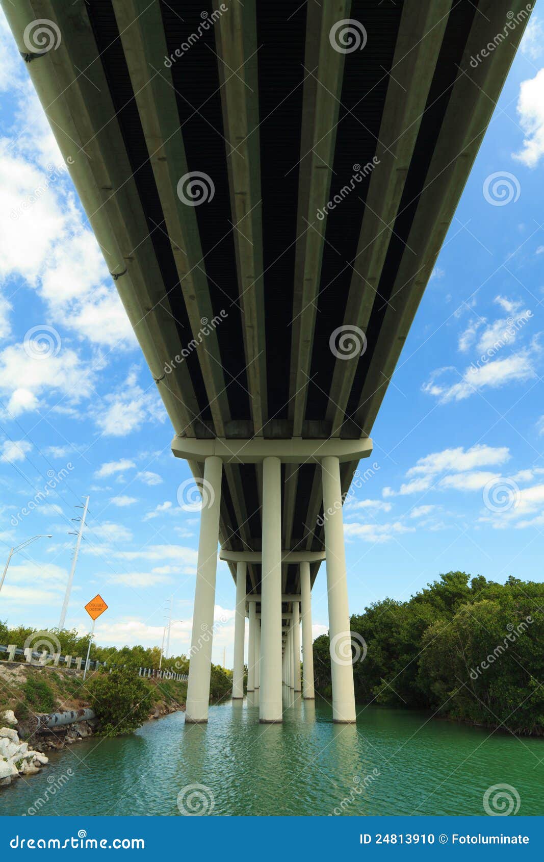 Florida Keys Highway stock photo. Image of overpass, clouds - 24813910