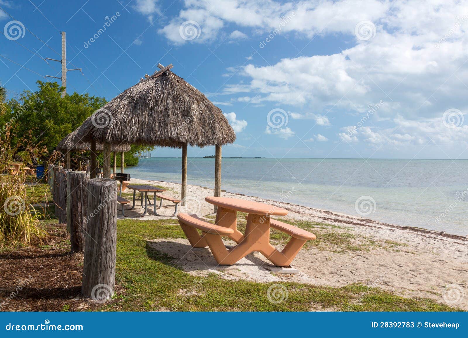 Florida Keys Seven Mile Bridge Rest Area Stock Image - Image of coast ...