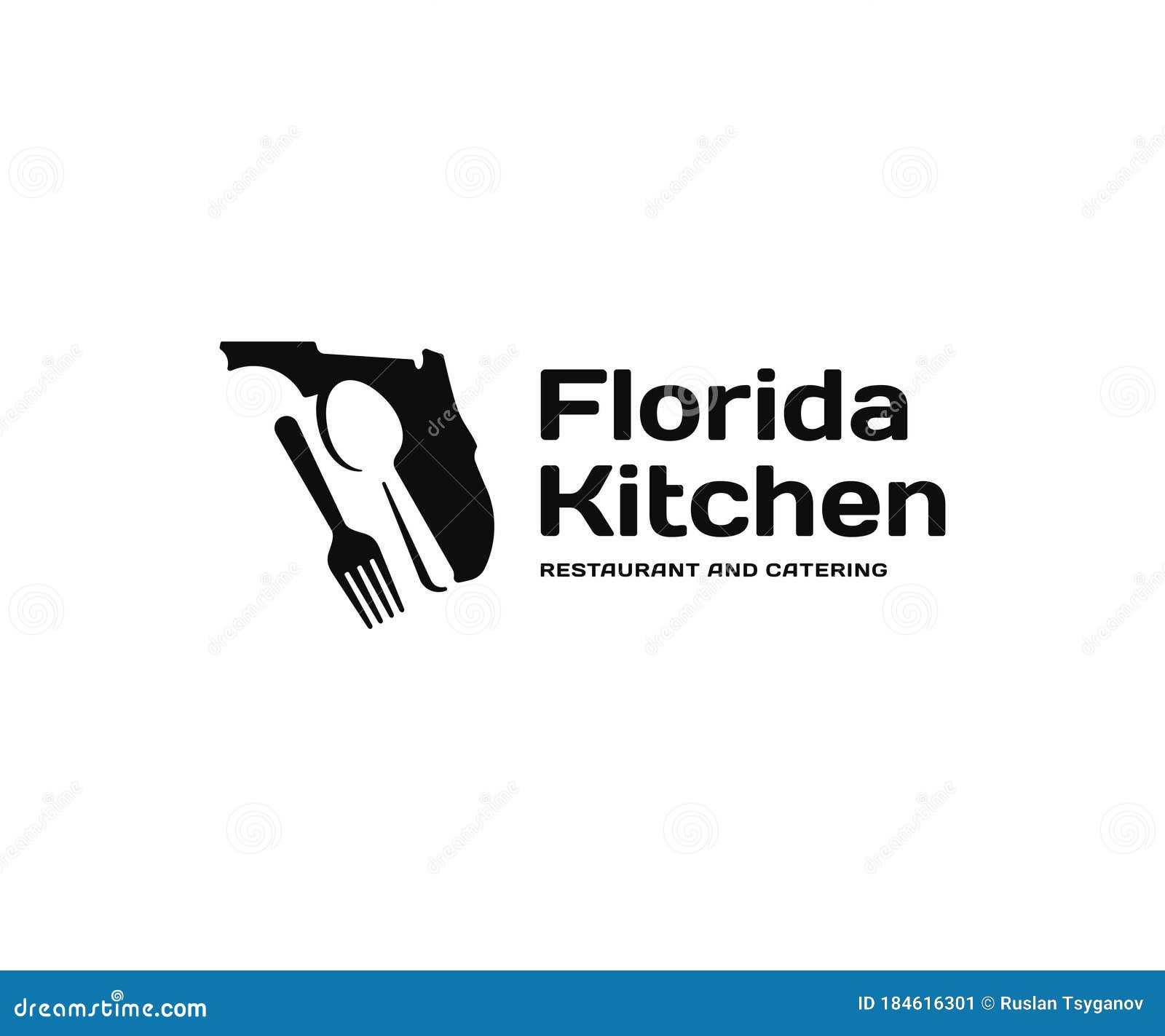Florida Kitchen and Cutlery Logo Design. Restaurant and Catering Vector ...
