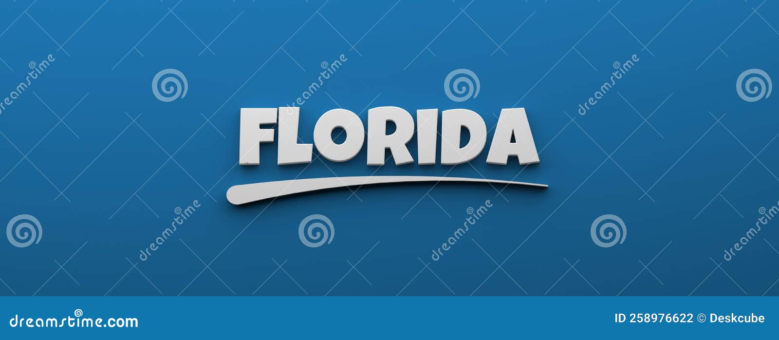 Florida Writing in Display Typography Style. Text Lettering for Tourism ...