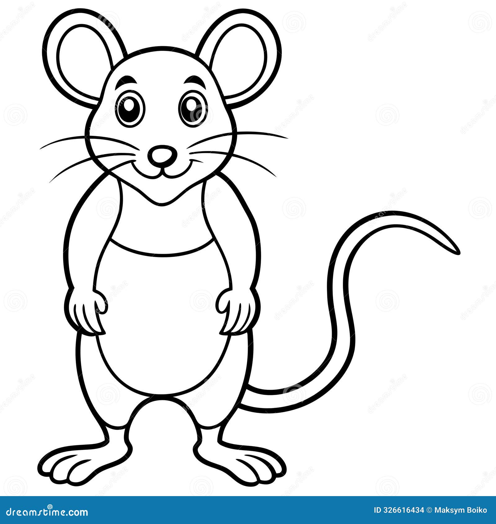 Florida Mouse Stands Icon Vector Stock Vector - Illustration of happy ...