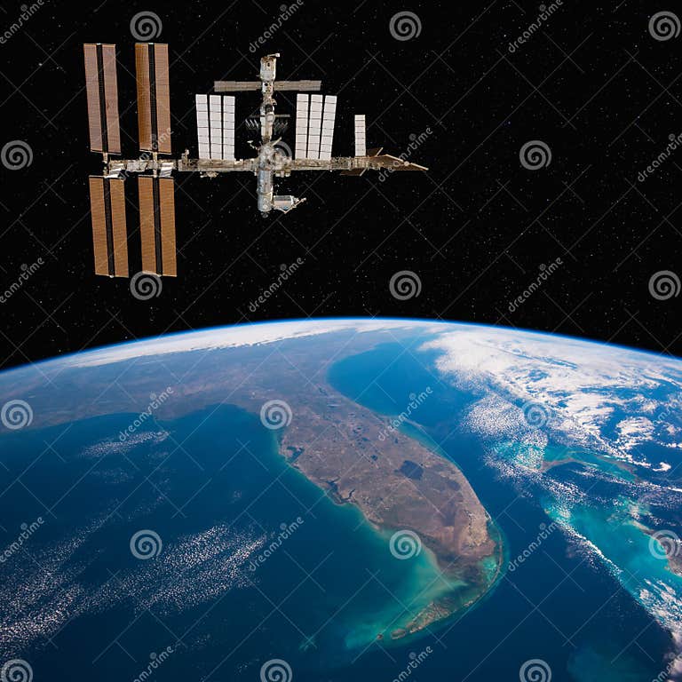 Florida from Space and the International Space Station ISS Stock Image ...