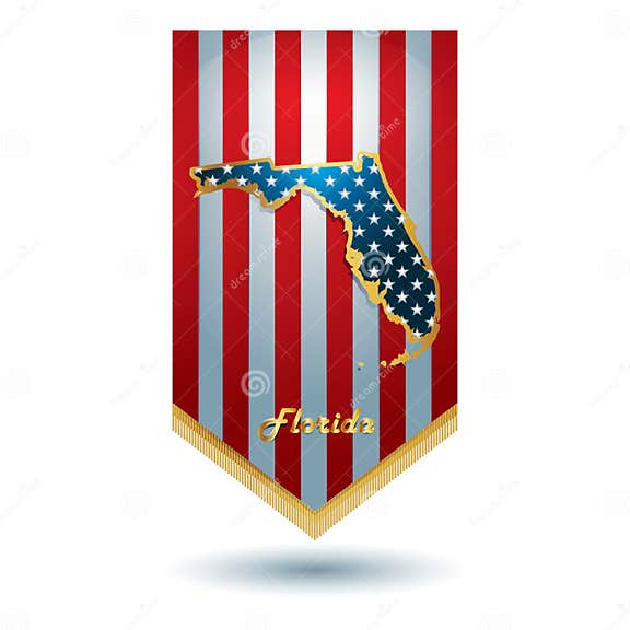 Florida State Banner. Vector Illustration Decorative Design Stock ...