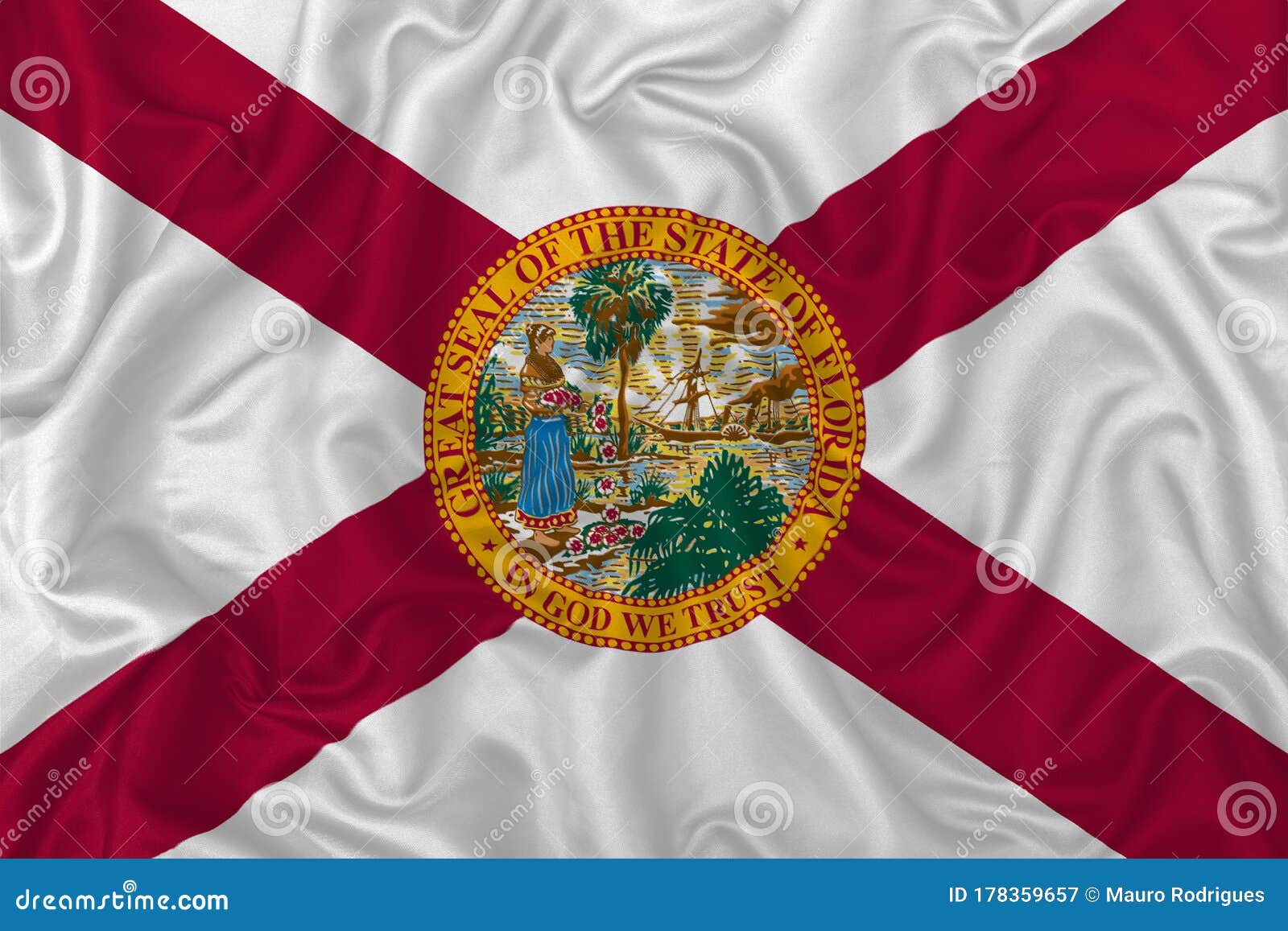 Florida state flag stock illustration. Illustration of country - 178359657