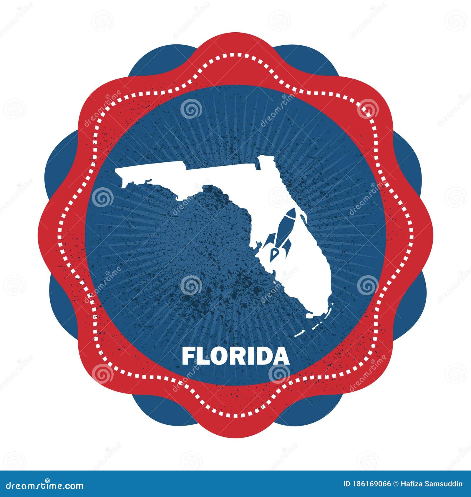 Florida State Map. Vector Illustration Decorative Design Stock Vector ...