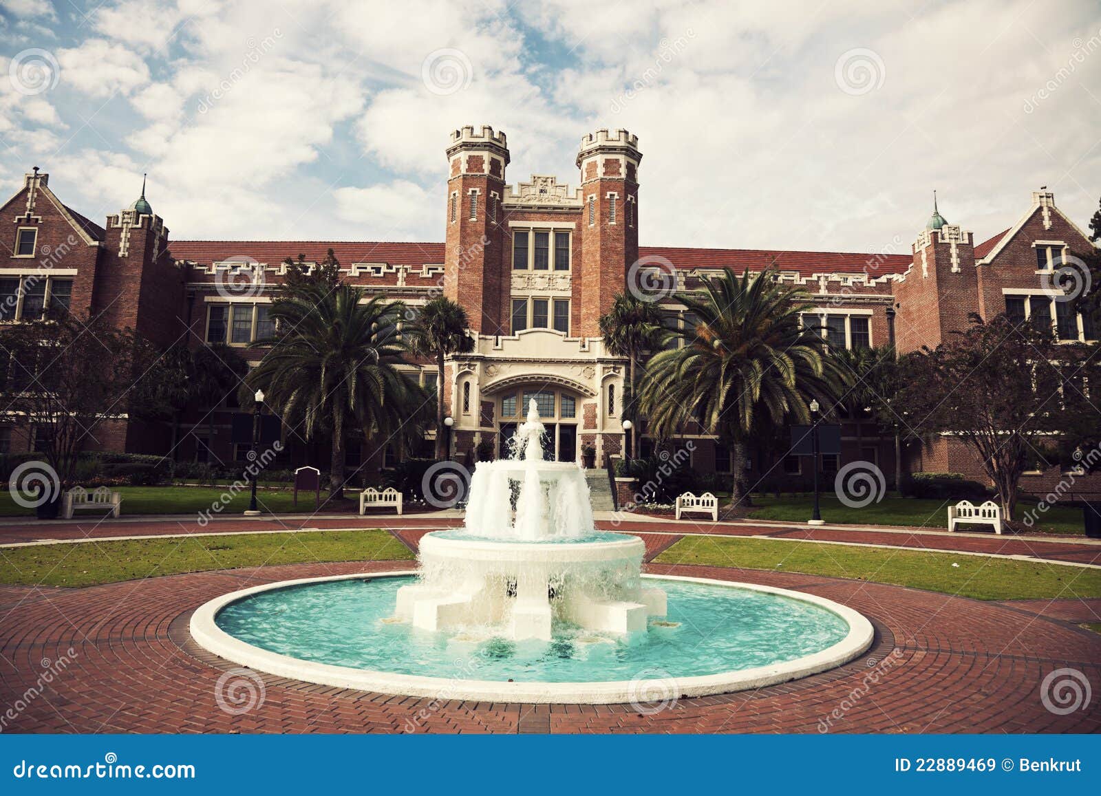 Florida State University stock image. Image of palm, architecture ...