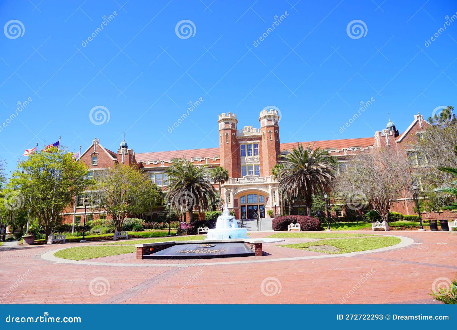 Florida State University Campus Building Stock Image - Image of outdoor ...