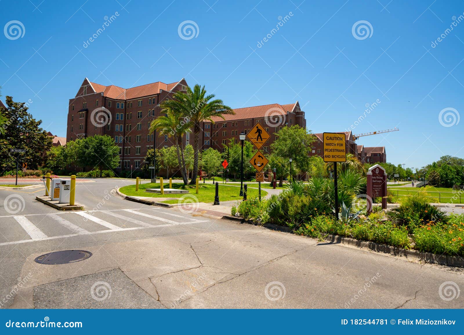 Florida State University Campus Landscape Scene Stock Image - Image of ...