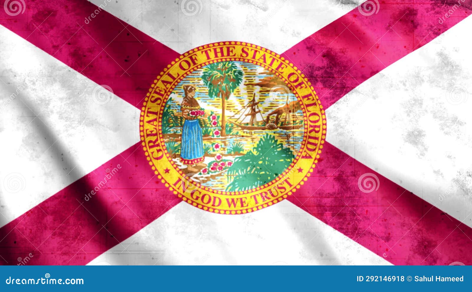 Florida State (USA) Grunge Flag Video Animation with Seamless Loop ...