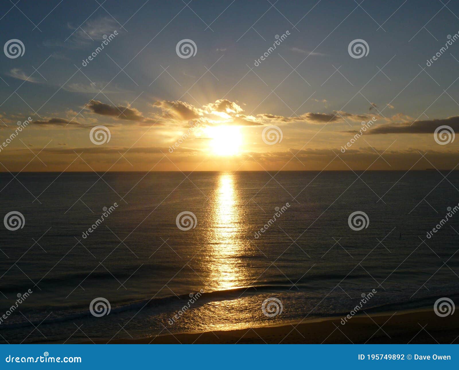 Florida Sunrise stock photo. Image of beach, east, sunrise - 195749892