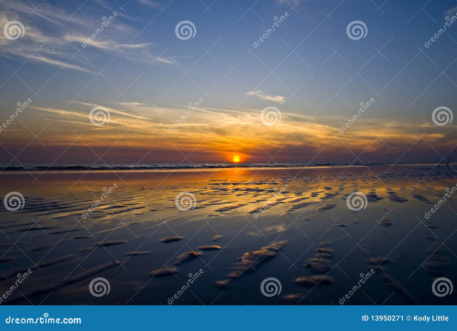 Florida Sunset stock image. Image of orange, waves, ocean - 13950271