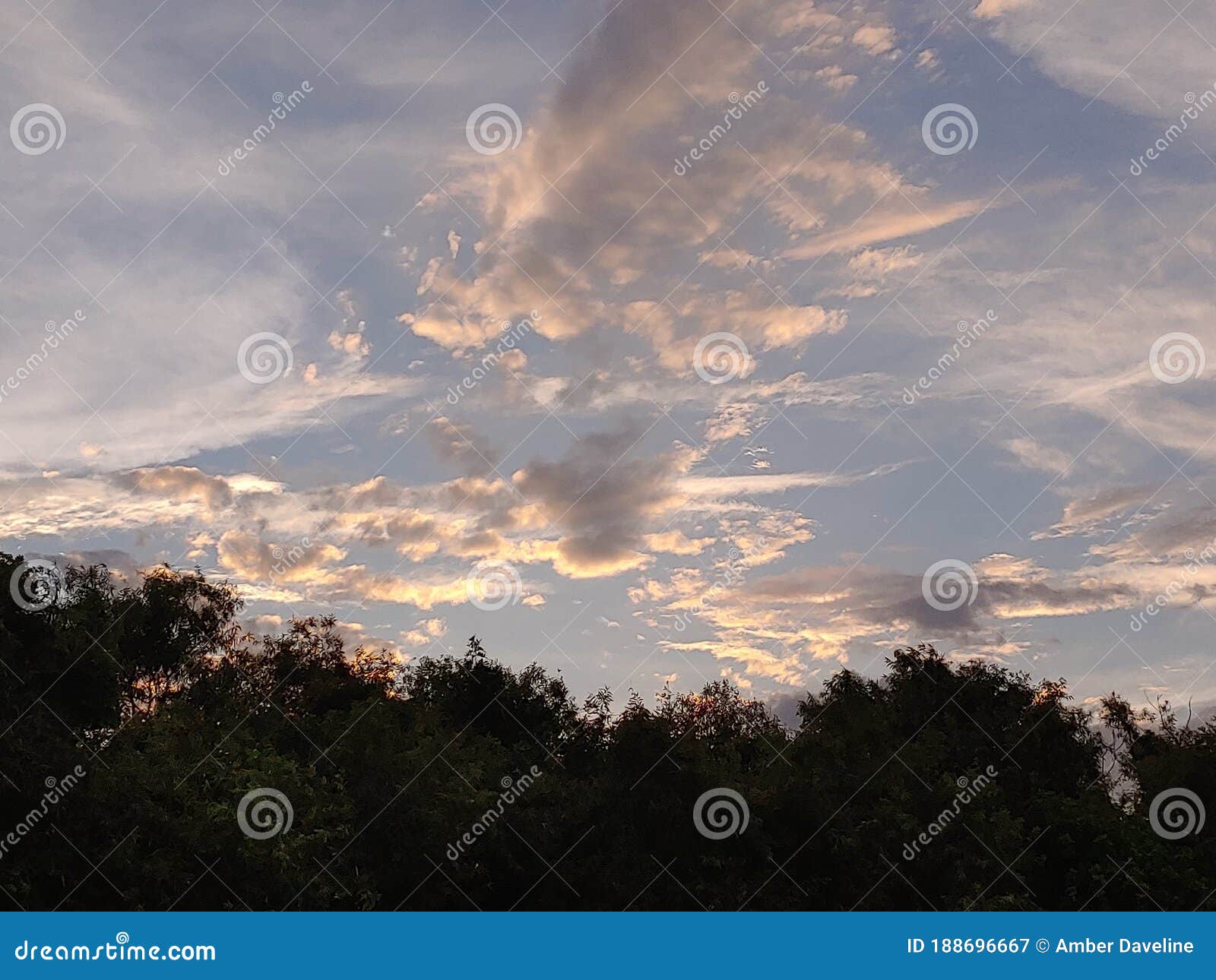 Florida Sunset Cloud Formation Stock Image - Image of reflection ...
