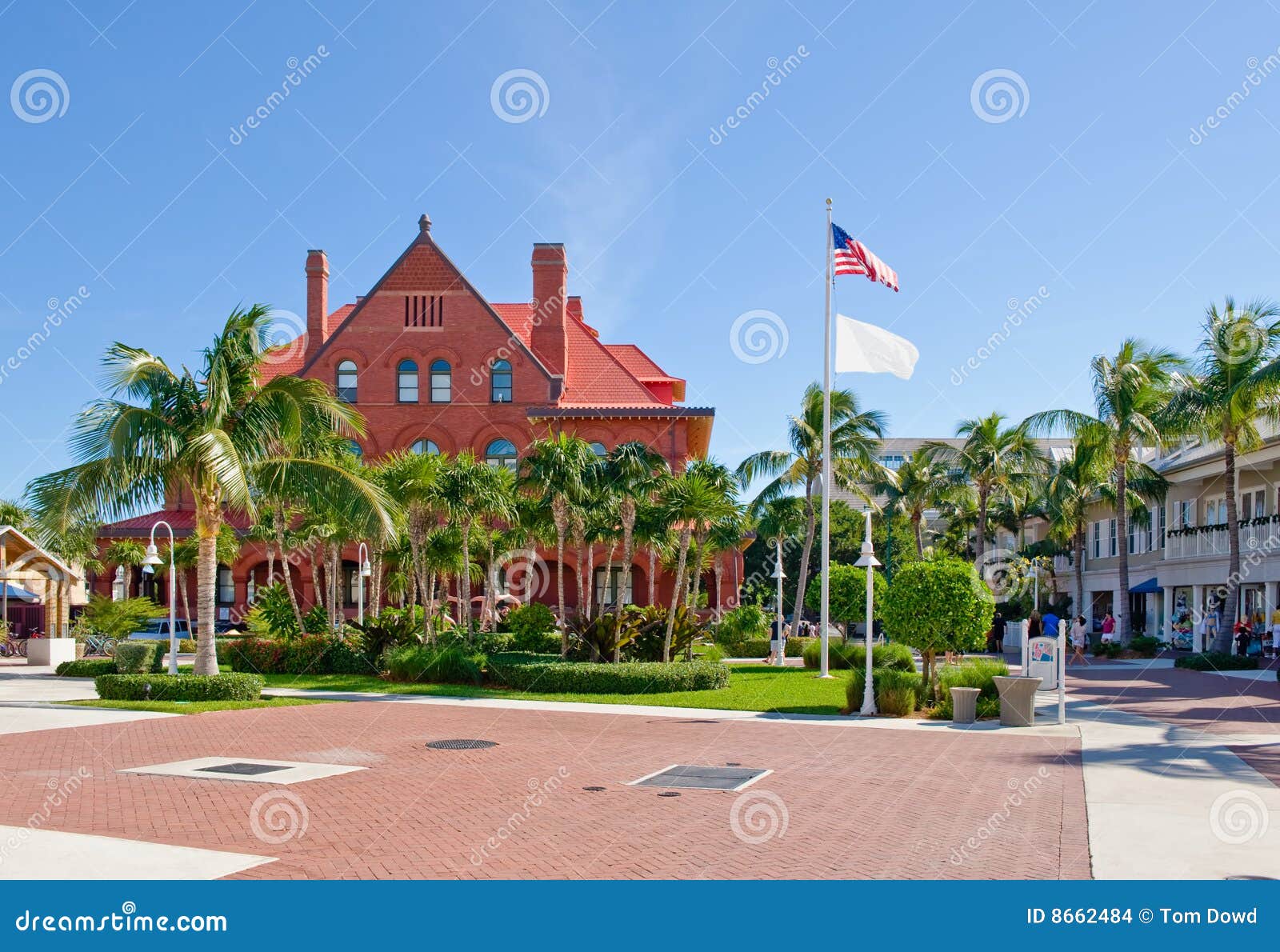 Florida town center plaza stock photo. Image of facade - 8662484