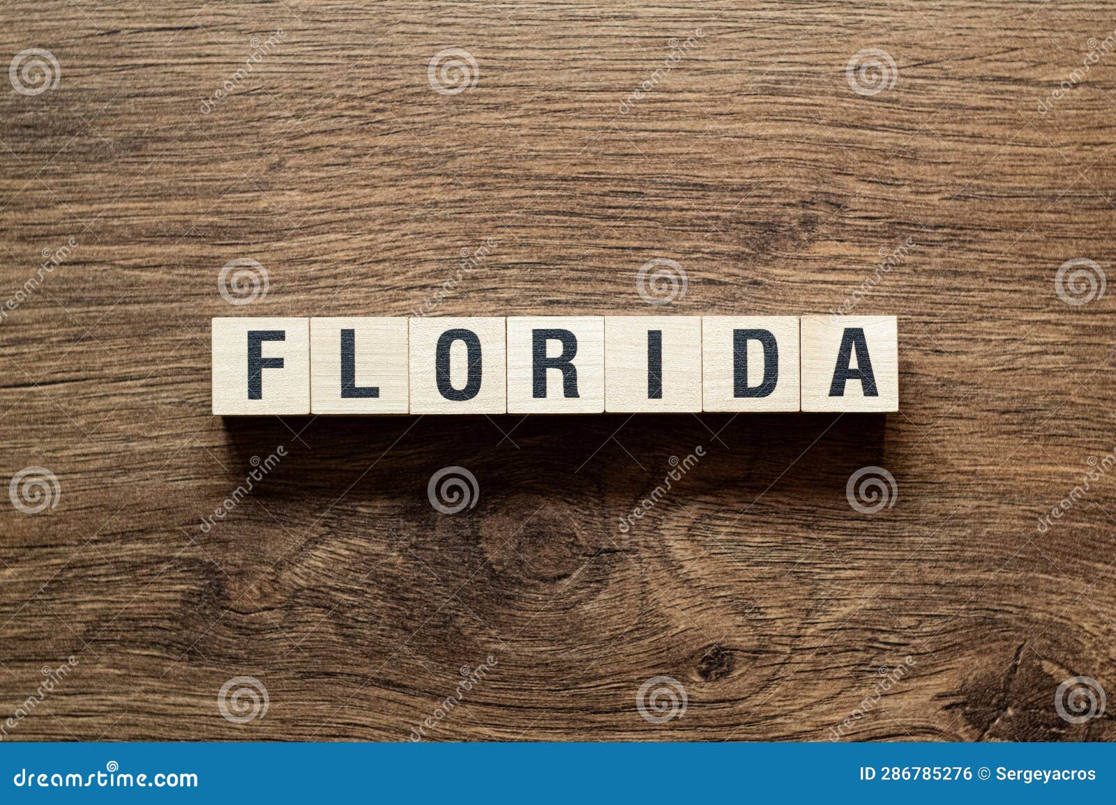 Florida - Word Concept on Building Blocks, Text Stock Photo - Image of ...