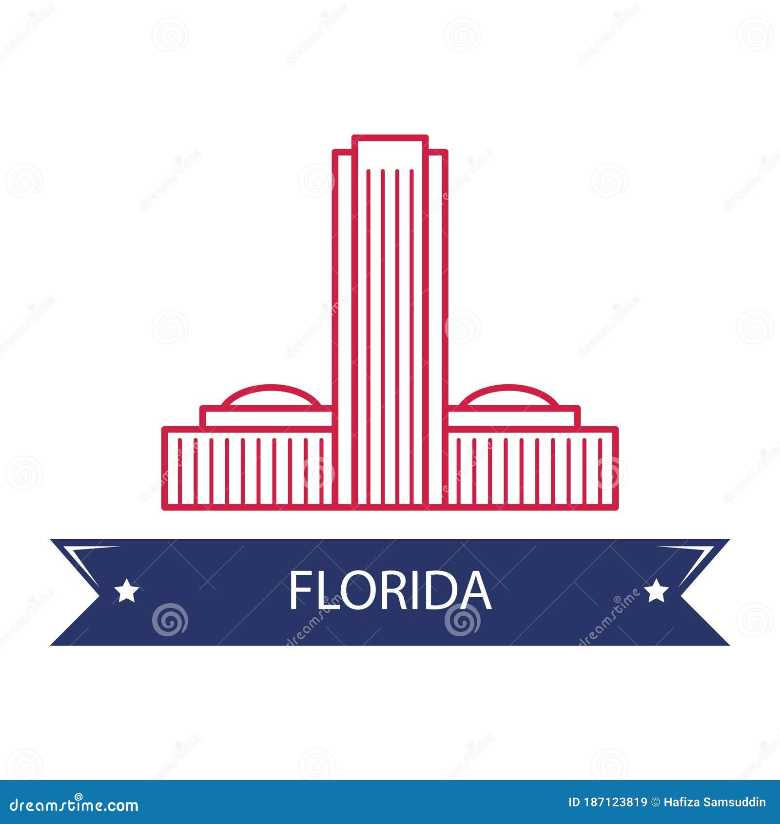 Floridastatecapitol. Vector Illustration Decorative Design Stock Vector ...