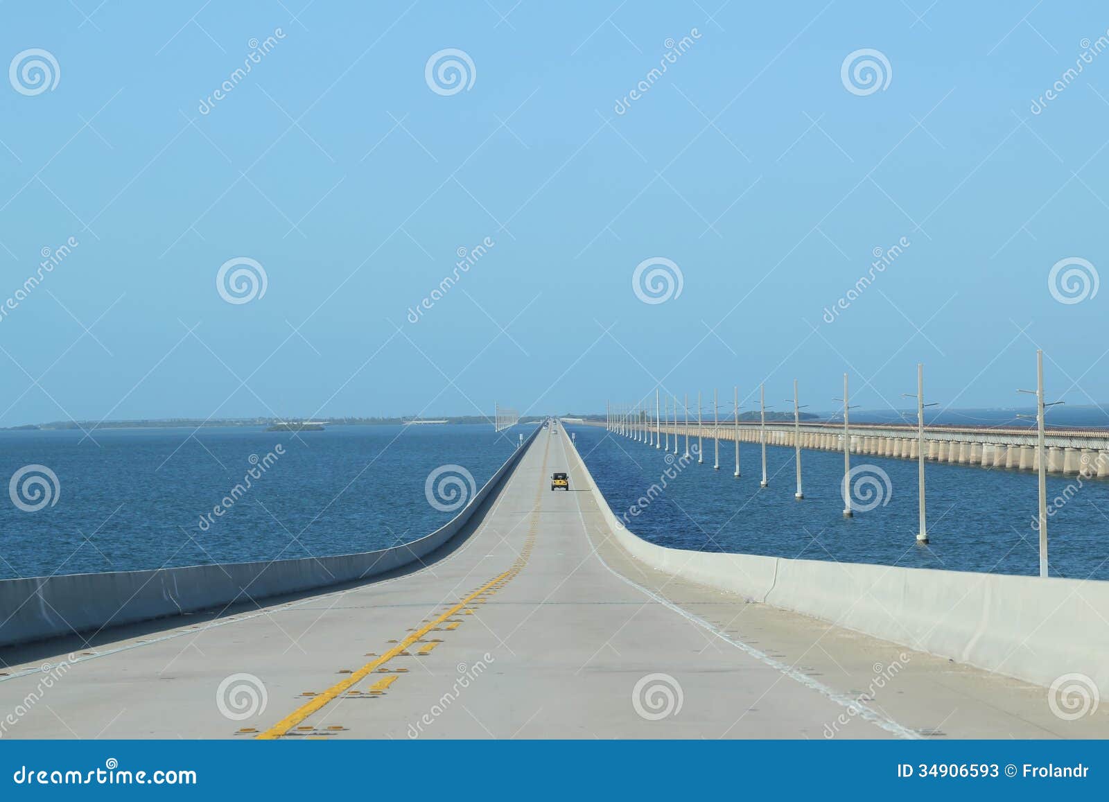 Floriday Keys Bridges Highway 1 Stock Image - Image of ocean, marathon ...