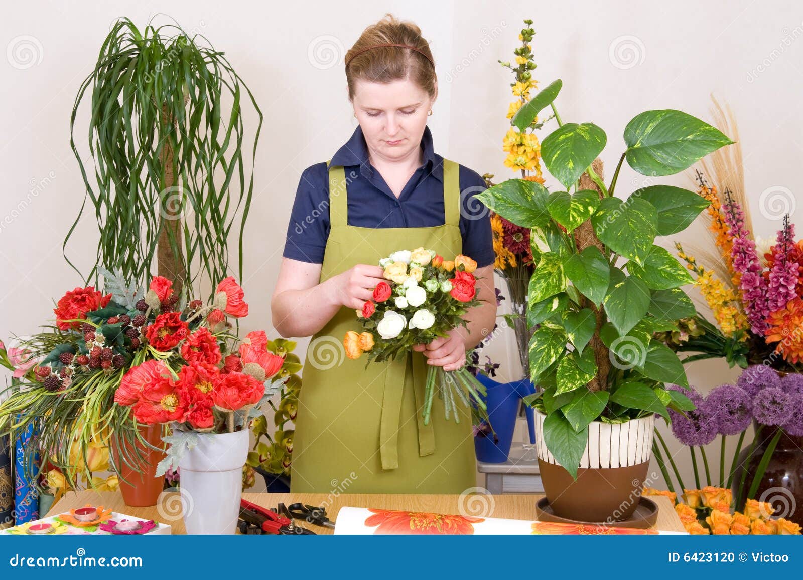 Florist stock photo. Image of decoration, floral, open - 6423120