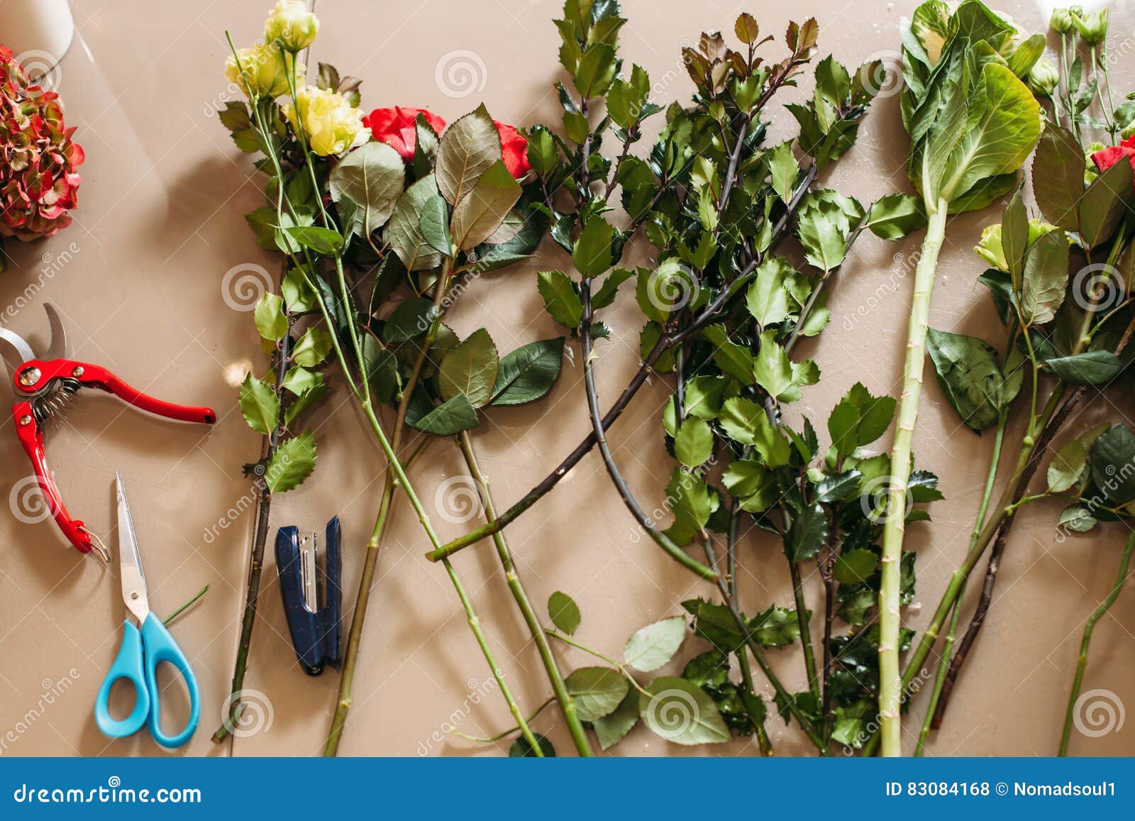 Florist creation tools stock photo. Image of decorative - 83084168